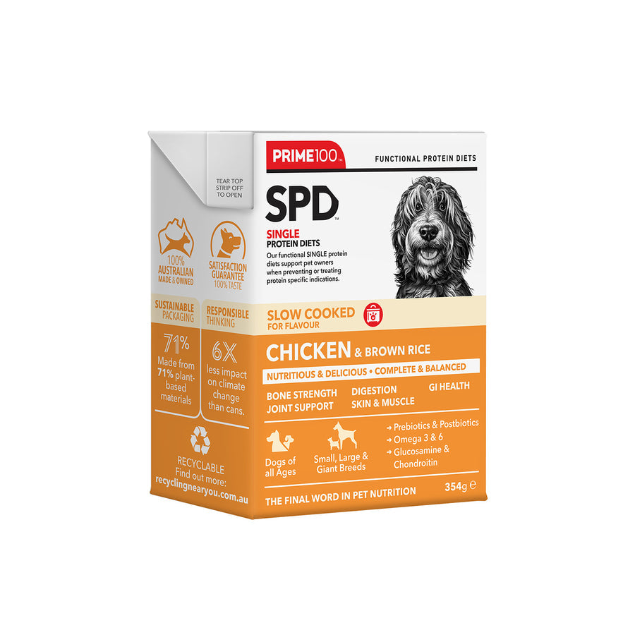 Prime SPD Slow Cooked Chicken & Brown Rice 354g – Wild & Loyal